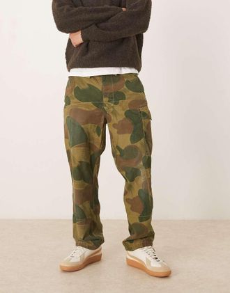 Polo Ralph Lauren Beachcomb - Cargohose aus leichtem Canvas mit mehrfarbigem Military-Muster-Bunt
