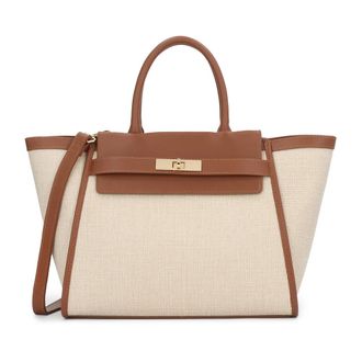 Kazar Femme, Sacs, Beige, Taille: ONE Size Trapeze Handbag