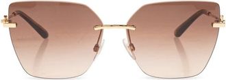 Dolce & Gabbana Femme, Accessoires, Brun, Taille: 62 MM Lunettes de soleil Cat-eye