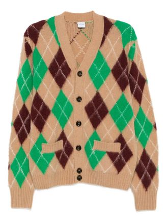 Aspesi Cardigan mit Argyle-Muster - Nude