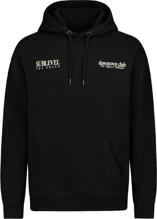 Sublevel Hoodie Herren Kapuzenpullover mit auffälligem Backprint Sweater, Kapuzensweatshirt mit Kängurutasche, mit Kapuze