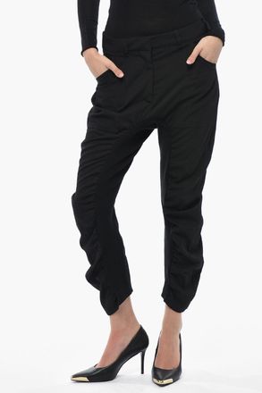 Stella McCartney Hose Aus Wolle Mit Gerafftem Detail Stella McCartney