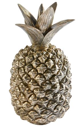Ambia Home Dekoananas, Gold, Kunststoff, 28 cm, zum Stellen, Dekoration, Skulpturen & Dekoobjekte, Dekoobjekte