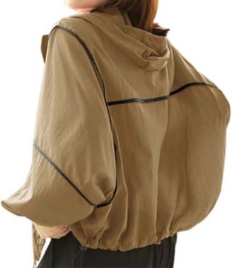 Generic 2026 Vestes &agrave; capuche pour homme et femme avec veste en maille, blanc, taille M, caf&eacute;, Taille unique