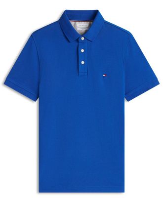 Tommy Hilfiger Slim Fit Poloshirt 1985 mit Stretch und Flag-Stickerei, Slim Fit in