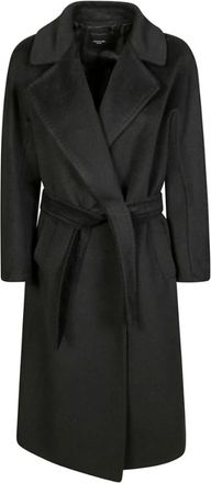 Max Mara Damen, M&auml;ntel, Schwarzk, SGr&ouml;&szlig;e