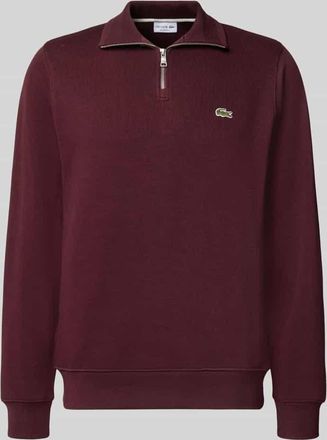 Lacoste Regular Fit Troyer aus reiner Baumwolle