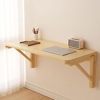 Generic Bureau Mural Pliant, Suspendu, Table &agrave; Manger, for Petits espaces, en Bois Massif escamotable(100 * 50CM/39.4 * 19.7IN)