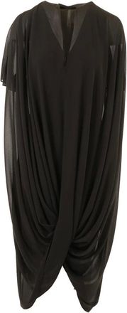 Maison Margiela Femme, Robes, Noir, Taille: 34 FR Robe Asym&eacute;trique avec Drap&eacute;