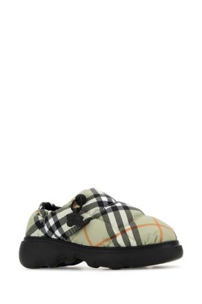 Burberry Womens Printed Fabric Pillow Check Slip Ons Lightsageipcheck Sneaker