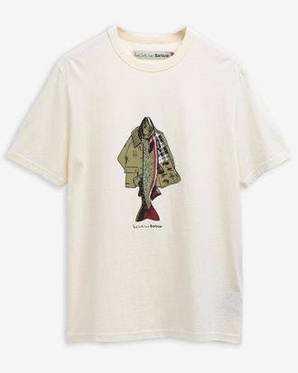 Barbour Paul Smith loves Barbour T-Shirt mit Motiv-Print in