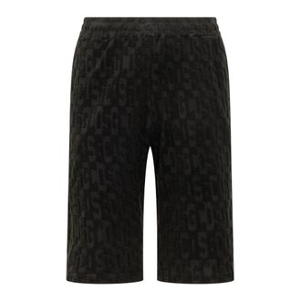 GCDS Monogramm Shorts - - Shorts - Herren - Schwarzk - S