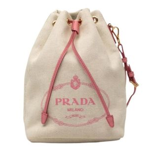 Prada Pre-owned Canvas Bucket Pouch - - Pre-owned - Damen - Beige - ONE SIZE