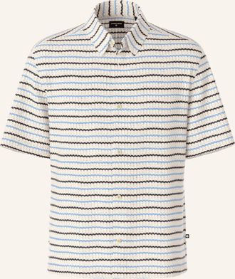Strellson Strickhemd Colin Regular Fit blau