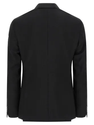 Pal Zileri Mens Black Wool Two-Piece Suit