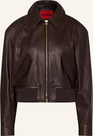HUGO BOSS Hugo Lederjacke Laceila braun
