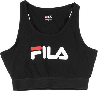 Fila Crop Top - - Tops - Damen - Schwarzk - XS