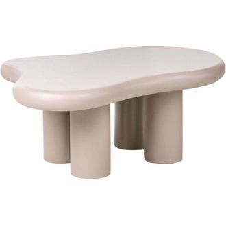 Beliani Couchtisch ONDLE Taupe