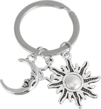 STOBOK Schl&uuml;sselanh&auml;nger Sonne Mond Stern Edelstahl Geschenkideen F&uuml;r Valentinstag, Muttertag, Geburtstag, Weihnachten Oder Hochzeit, Taschenanh&auml;nger F&uuml;r Aut