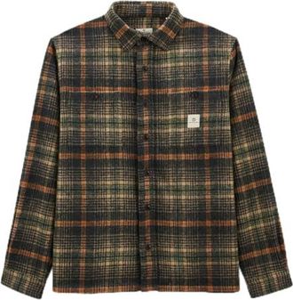 Serge Blanco Surchemise Manches Longues &agrave; Carreaux Grise Clovis Play - Mode Homme