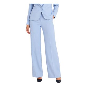 Please Femme, Pantalons, Bleu, Taille: 38 FR Pantalon Palazzo Taille Haute