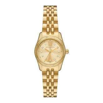 Michael Kors Uhr - Lexington Three-Hand Stainless Steel Watch - Gr. unisize - in Gold - f&uuml;r Damen