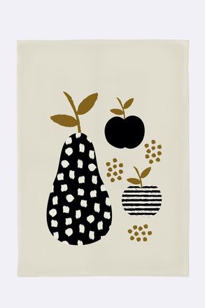 chic.mic Organic Kitchen Towel - Nachhaltiges K&uuml;chenhandtuch (Apple and Pears)
