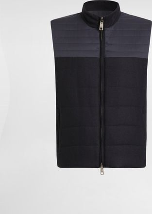 Dolce & Gabbana Padded Scuba Vest - Mann M&auml;ntel Und Jacken Blau 46