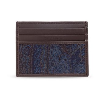 Etro Homme, Accessoires, Noir, Taille: ONE Size Porte-cartes Essentiel Jacquard