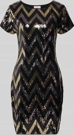 Apricot Slim Fit Minikleid mit Allover-Pailettenbesatz
