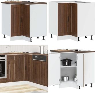 vidaXL Vidaxl - Armoire dangle de cuisine Porto ch&ecirc;ne marron bois ding&eacute;nierie