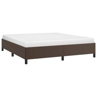 vidaXL Cadre de lit sans matelas marron 180x200 cm similicuir Vidaxl