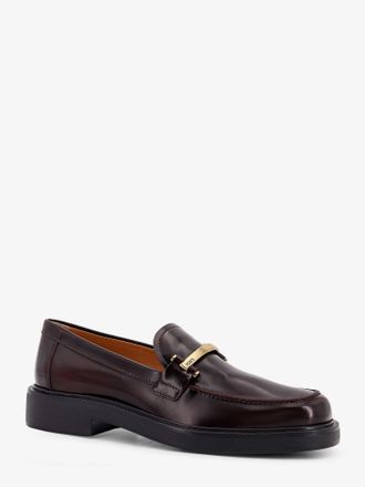 Tod's Womens Leather Loafers Red
