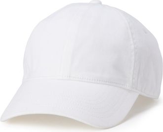Amazon Essentials Herren Washed Cotton Baseball Cap, Wei&szlig;, Einheitsgr&ouml;&szlig;e