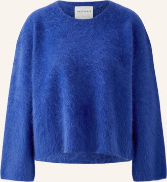 Oui Cashmere-Pullover blau