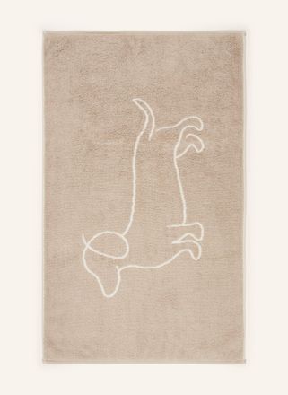 Caw&Ouml; Badematte We Love Dogs beige