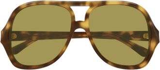 Chlo&eacute; unisex, Accessoires, Brun, Taille: 58 MM Aviator Lunettes de soleil