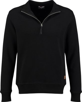 Key Largo Key Largo Herren KLCOACH Troyer Sweatshirt, Black (1100), XXXL