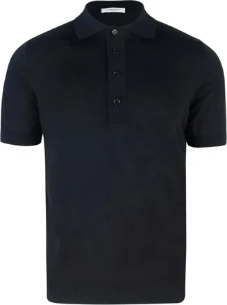 Paolo Pecora polo en maille fine - Noir