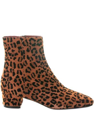Roberto Festa Milano bottines à imprimé léopard - Marron