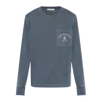 Moncler Langarm-T-Shirt - - Tops - Herren - Grau - S