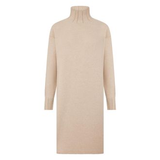 Fabiana Filippi Midikleid mit hohem Kragen - - Dresses - Damen - Beige - XS