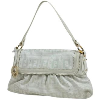 Fendi Pre-owned Zucca Schultertasche - - Pre-owned - Damen - Wei&szlig; - ONE SIZE