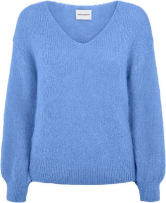 Americandreams Americandreams, Femme, Pulls, Bleu, Taille: 38 FR Pull Alpaga - Bleu Ciel