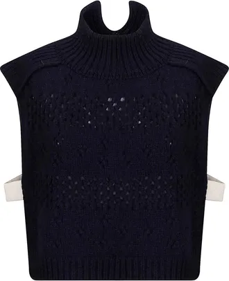 Sibel Saral Gilet - Bleu Fonc&eacute;