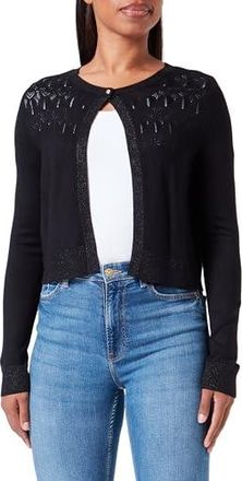 Nafnaf NAF Femme Mlilou Bolero Cardigan, Noir, XL EU
