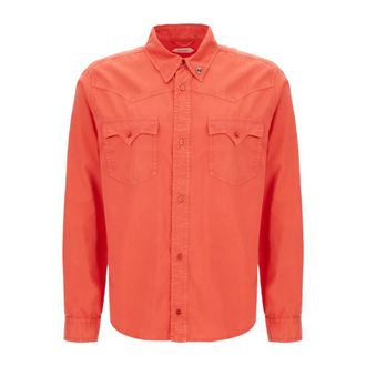Versace Hemd mit Pattentaschen - - Shirts - Herren - Rot - M