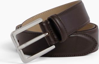 Le Tanneur Herreng&uuml;rtel mit rechteckiger Schnalle aus glattem Leder