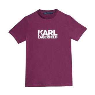 Karl Lagerfeld Logo T-Shirt - - Tops - Herren - Rot - XL