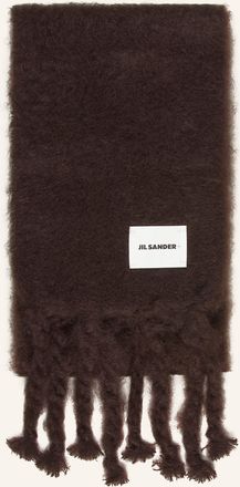 Jil Sander Mohair-Schal braun